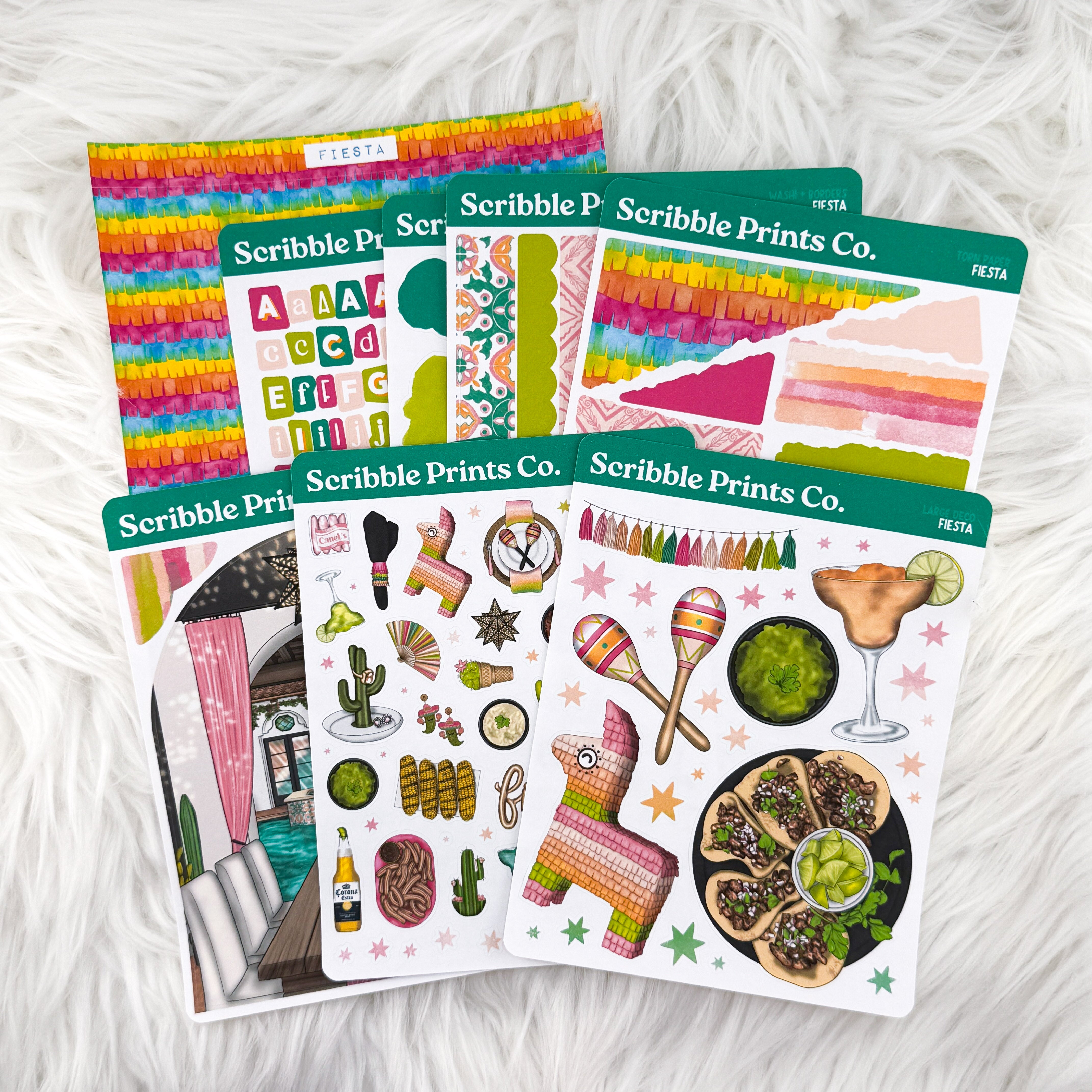 Fiesta Journal Sticker Collection | Matte Removable Reading & Planner ...
