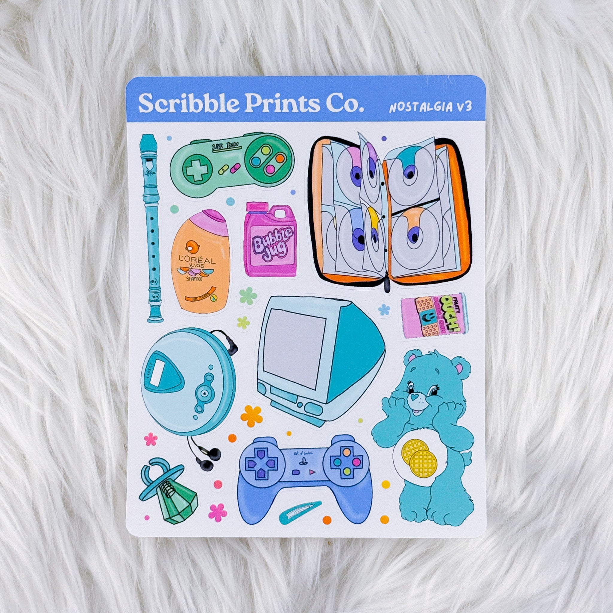 Nostalgia V3 – Deco // Matte Journal Stickers – Scribble Prints Co.