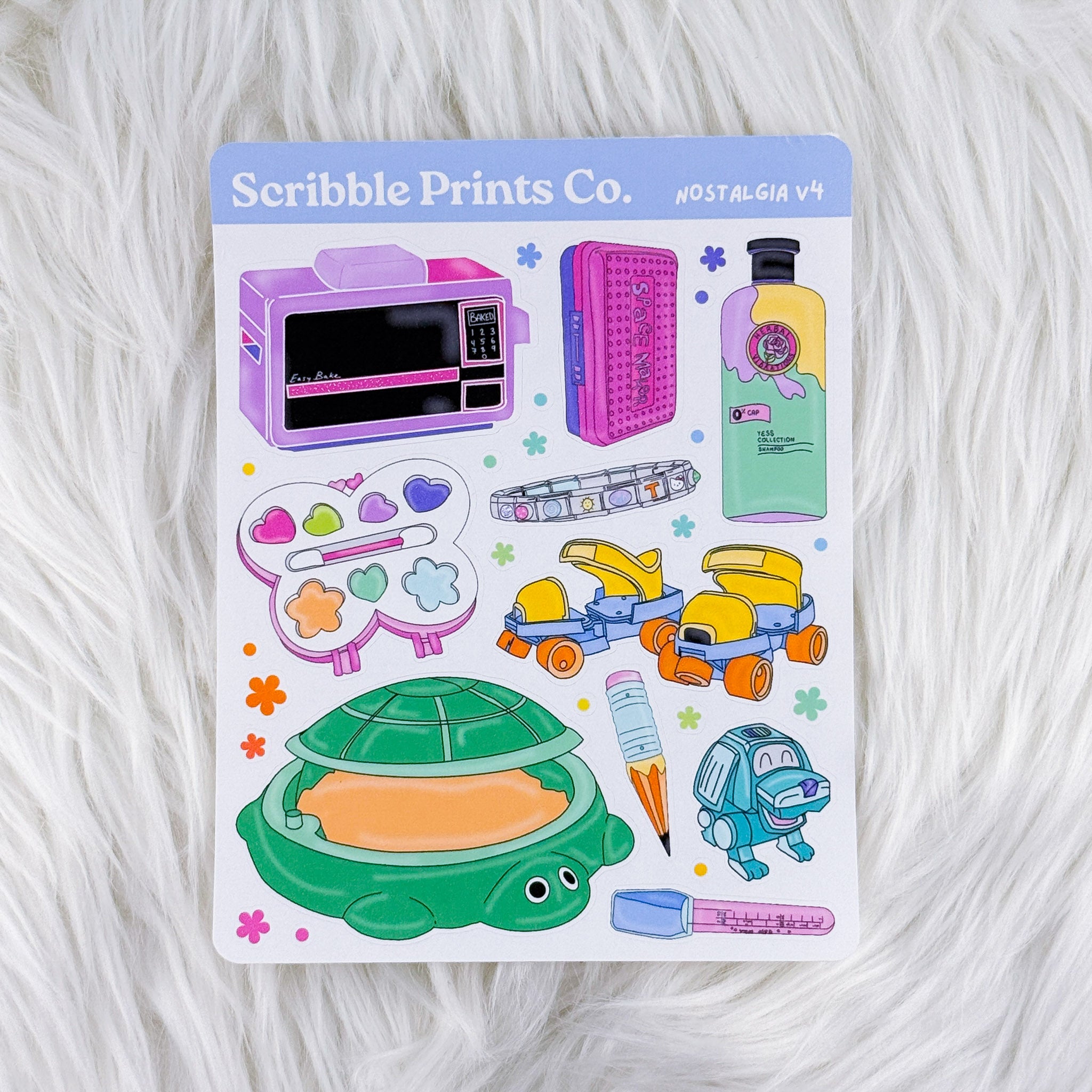 Nostalgia V4 – Deco // Matte Journal Stickers – Scribble Prints Co.