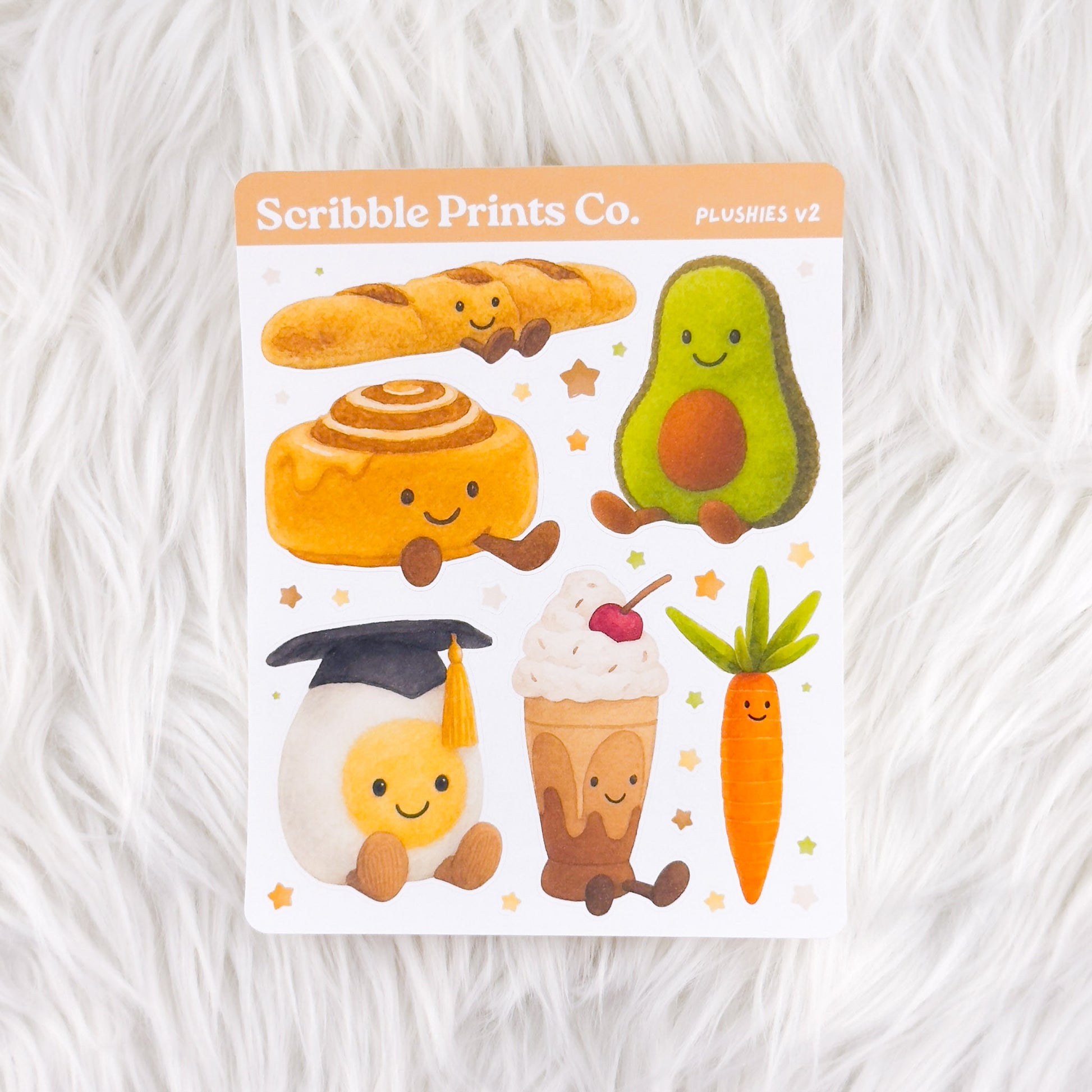 Plushies V2 – Deco // Matte Journal Stickers – Scribble Prints Co.