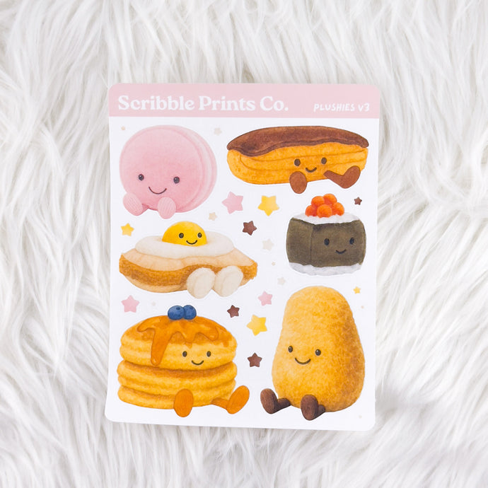 Plushies V3 – Deco // Matte Journal Stickers – Scribble Prints Co.