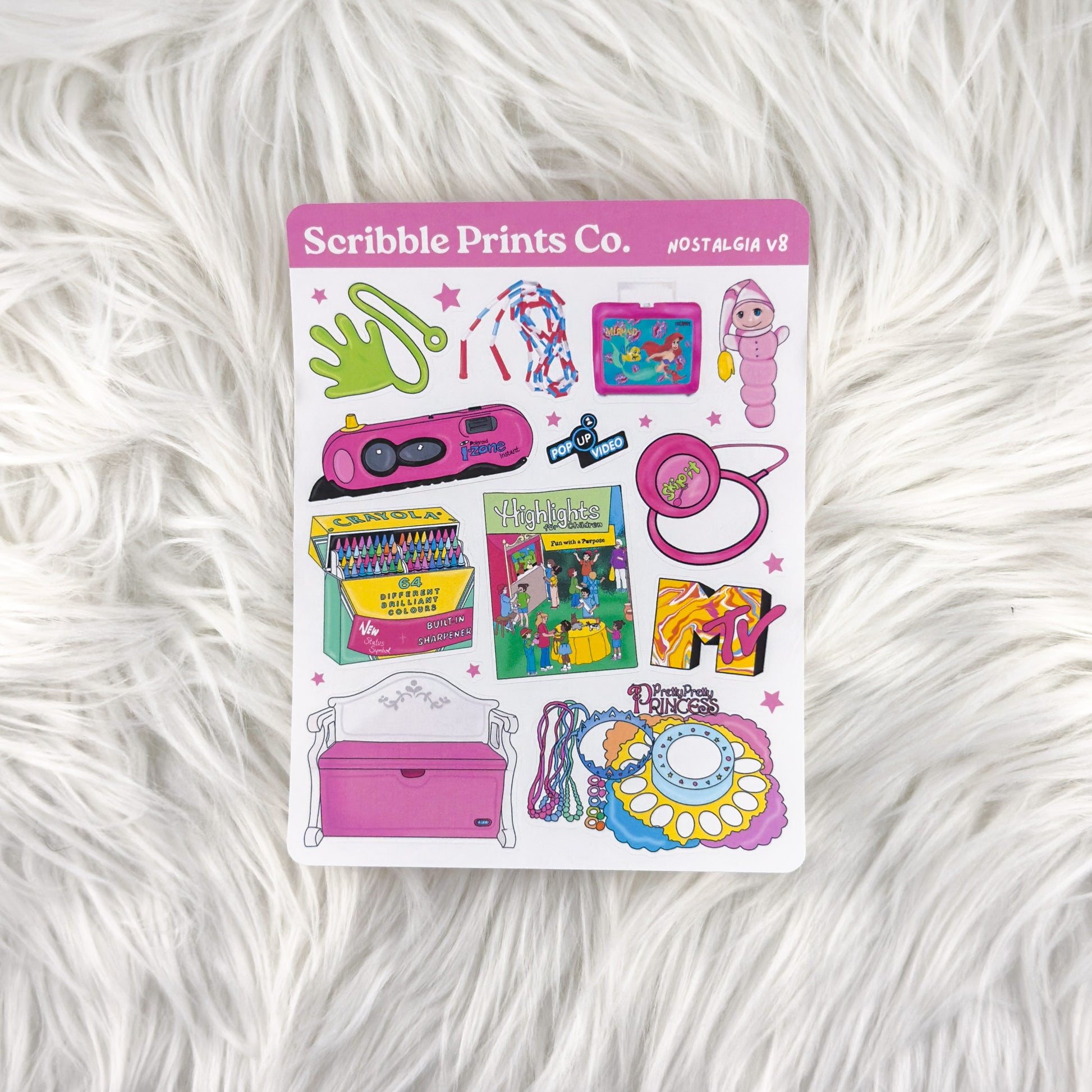 Nostalgia V8 – Deco // Matte Journal Stickers – Scribble Prints Co.