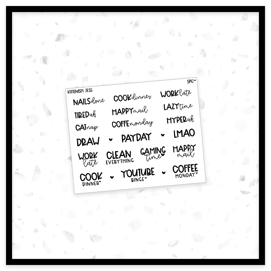 Foiled Scripts P-Z // Version 2 – Scribble Prints Co.