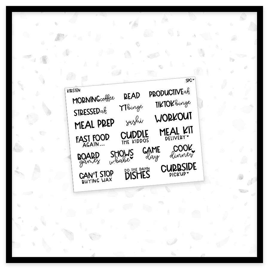 Foiled Scripts P-Z // Version 2 – Scribble Prints Co.